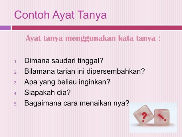 Jenis Jenis Ayat | PPTX