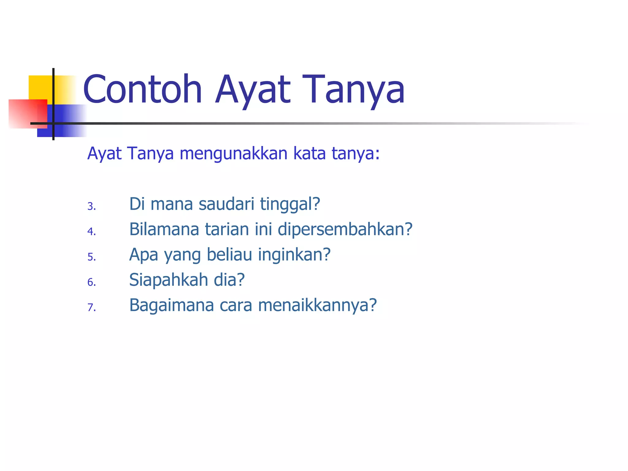 Jenis Jenis Ayat | PPT