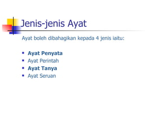 Jenis Jenis Ayat | PPT