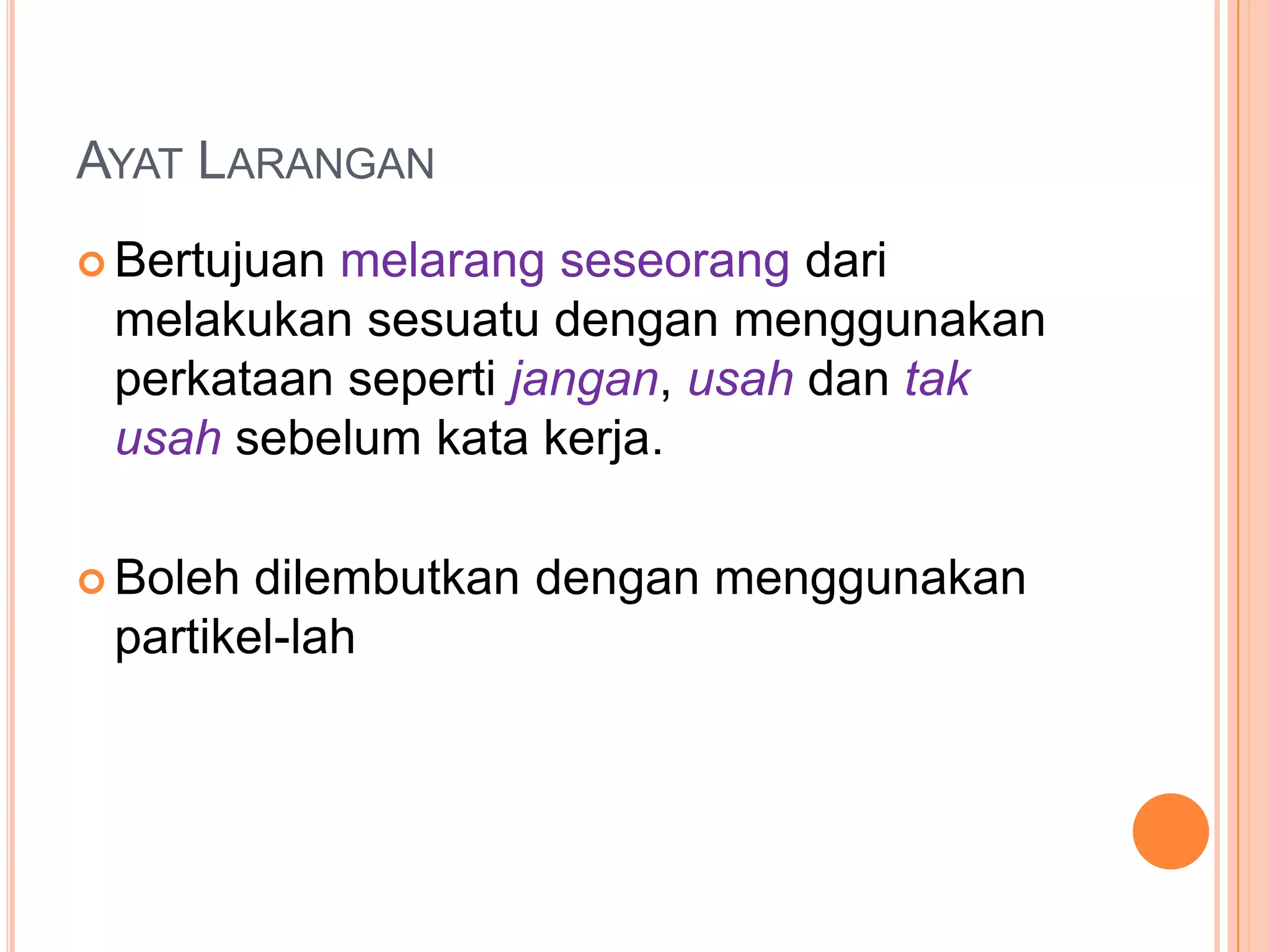Jenis Jenis Ayat | PPTX