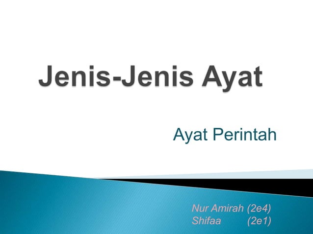 Jenis Jenis Ayat | PPTX