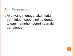 Jenis Jenis Ayat | PPTX