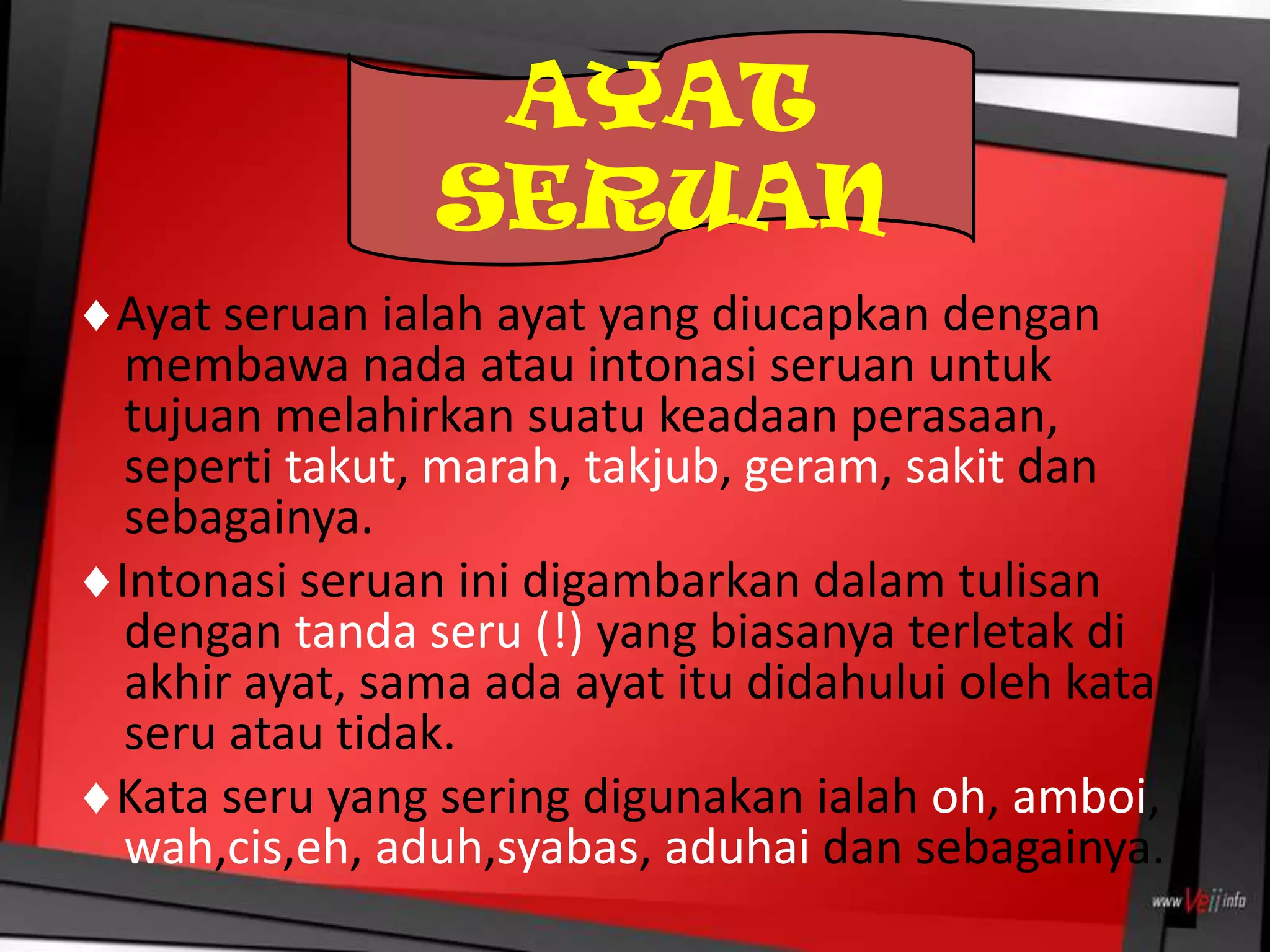 Jenis jenis ayat | PPTX