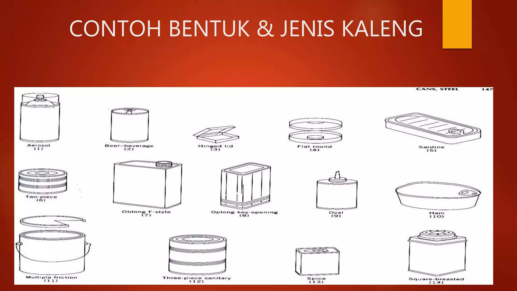 Jenis jenis bahan baku kaleng | PPTX