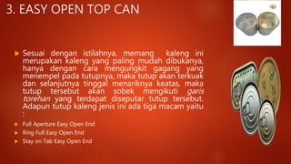 Jenis jenis bahan baku kaleng | PPTX