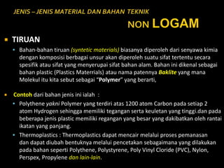 Jenis jenisbahan material | PPT
