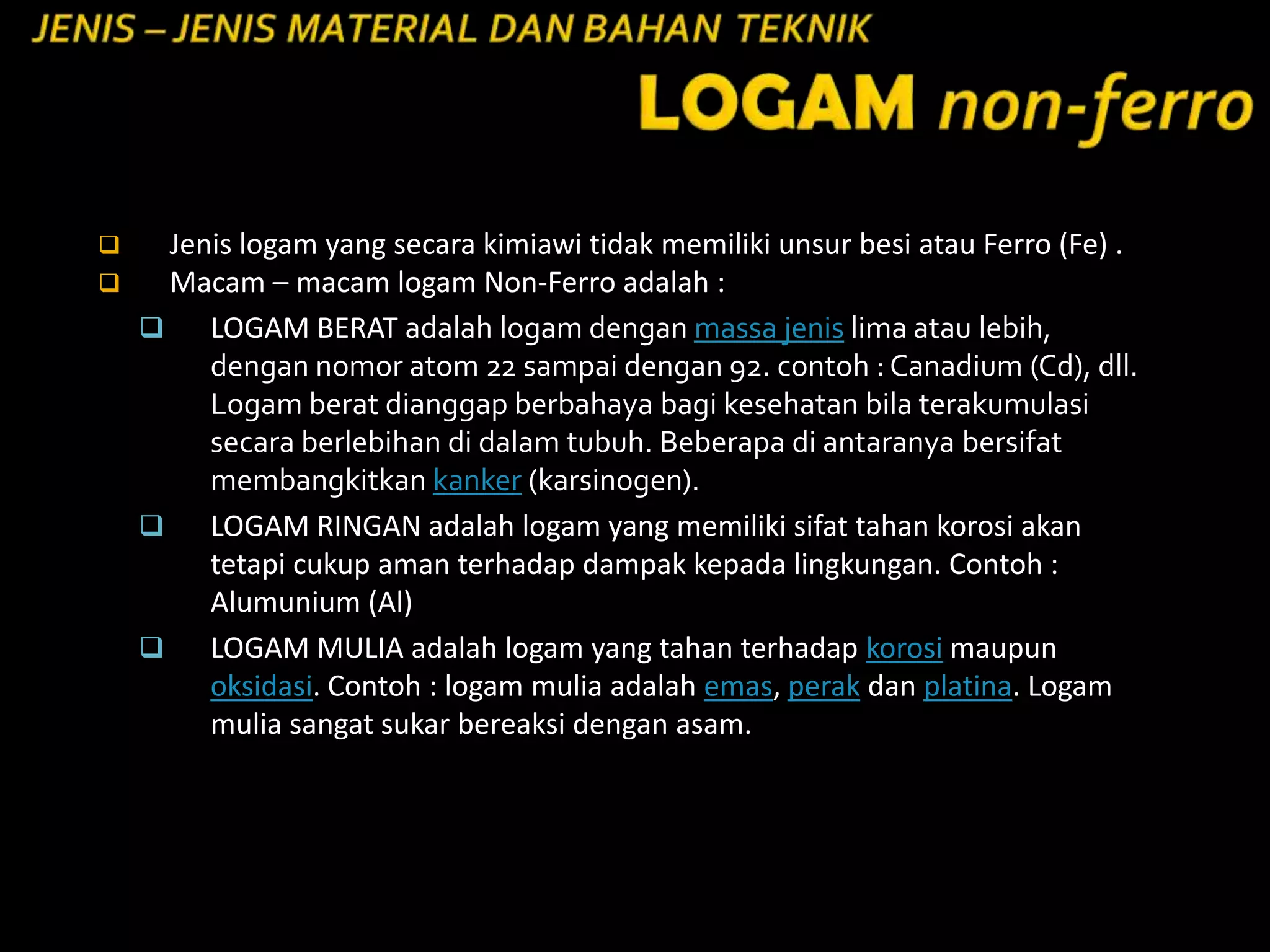 Jenis - Jenis Bahan Material | PPTX
