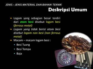 Jenis - Jenis Bahan Material | PPTX