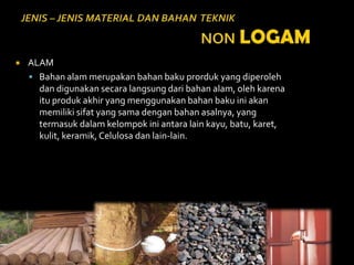 Jenis - Jenis Bahan Material | PPTX