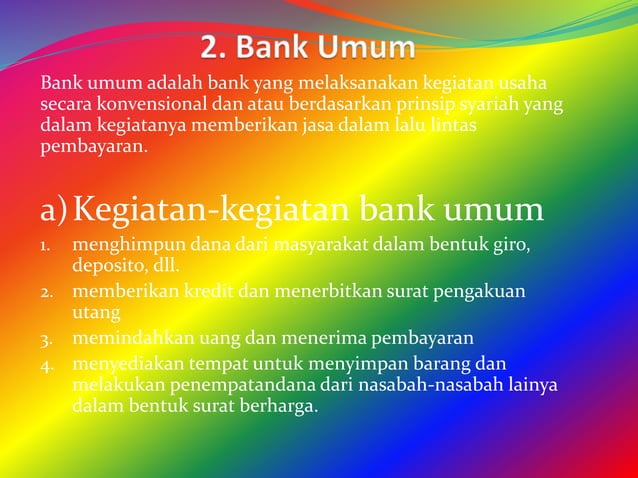 Jenis jenis bank | PPTX