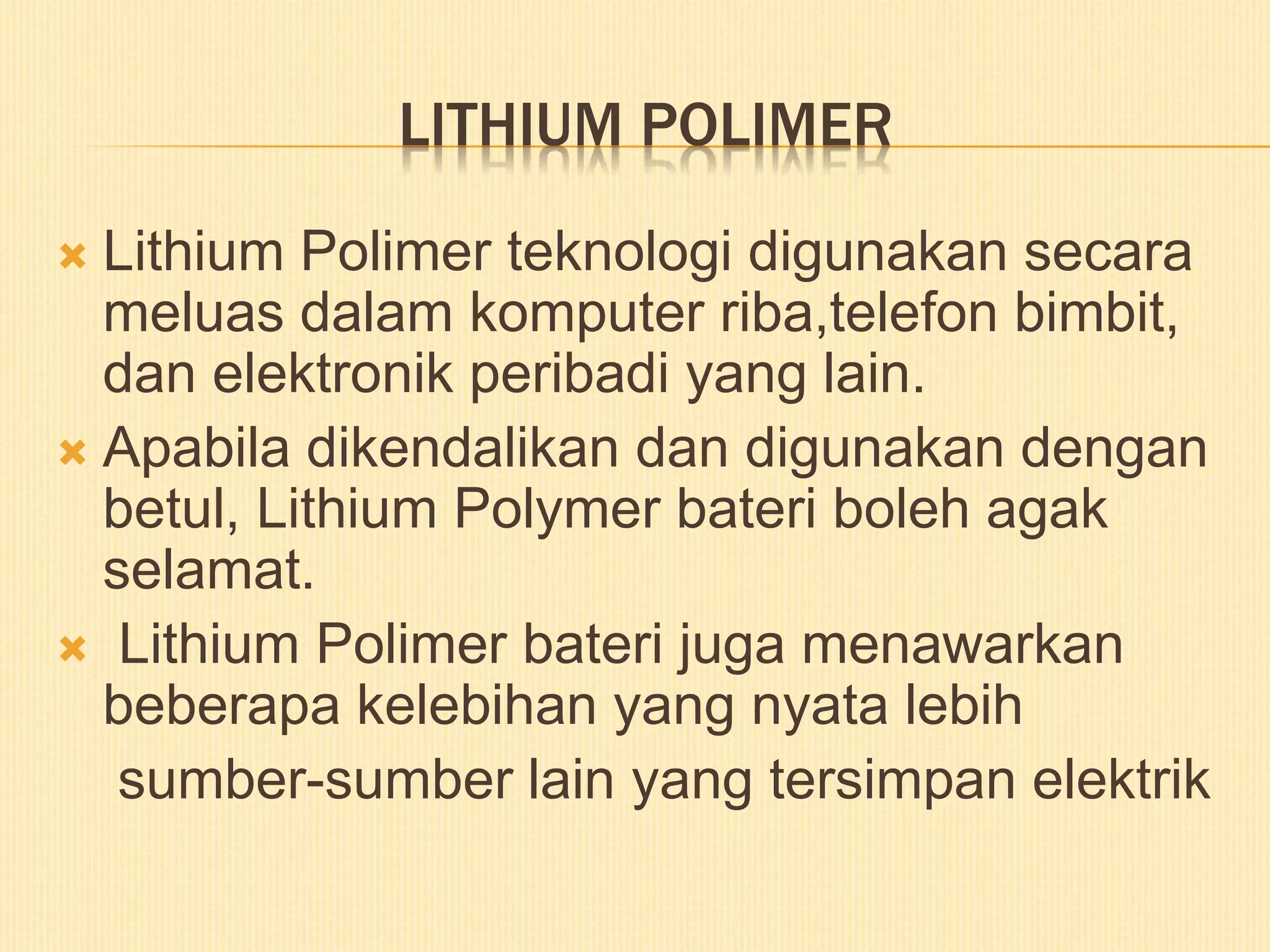 Jenis jenis bateri | PPTX