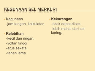 Jenis jenis bateri | PPTX