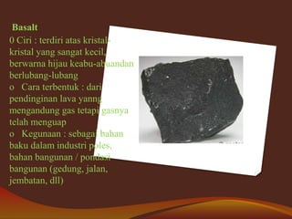 Jenis jenis batuan.power poinet | PPTX