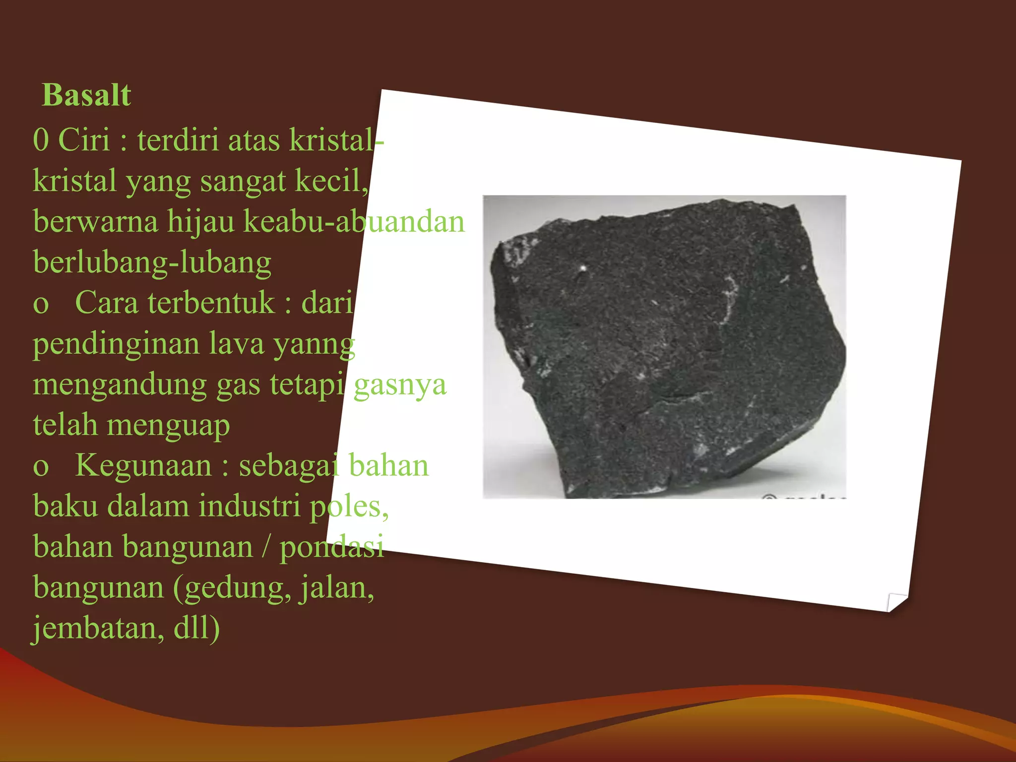 Jenis jenis batuan | PPTX