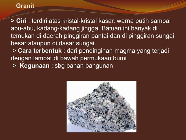 Jenis jenis batuan | PPTX