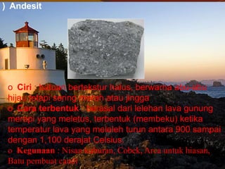 Jenis jenis batuan | PPTX