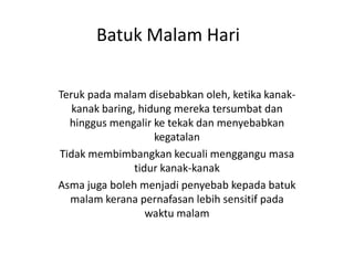 Jenis jenis batuk | PPTX
