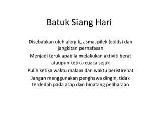 Jenis jenis batuk | PPTX