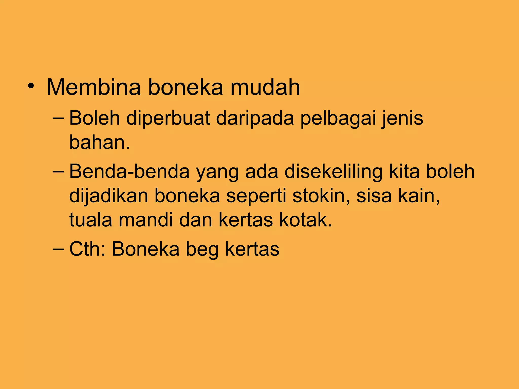 Jenis jenis boneka | PPT