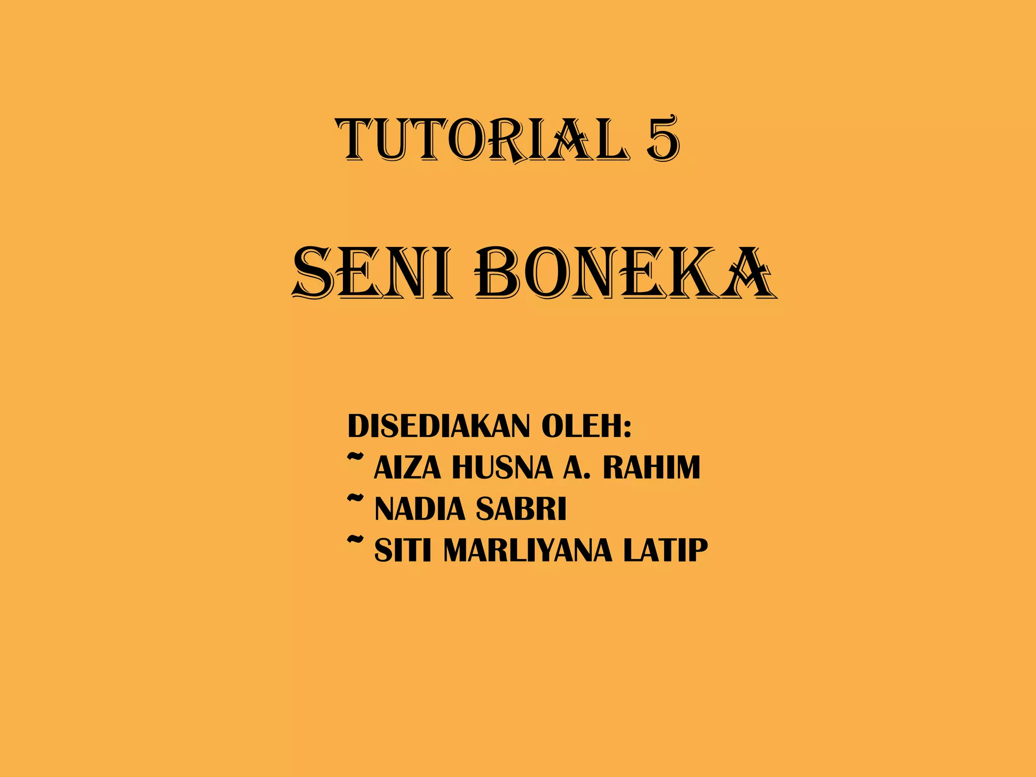Jenis jenis boneka | PPT