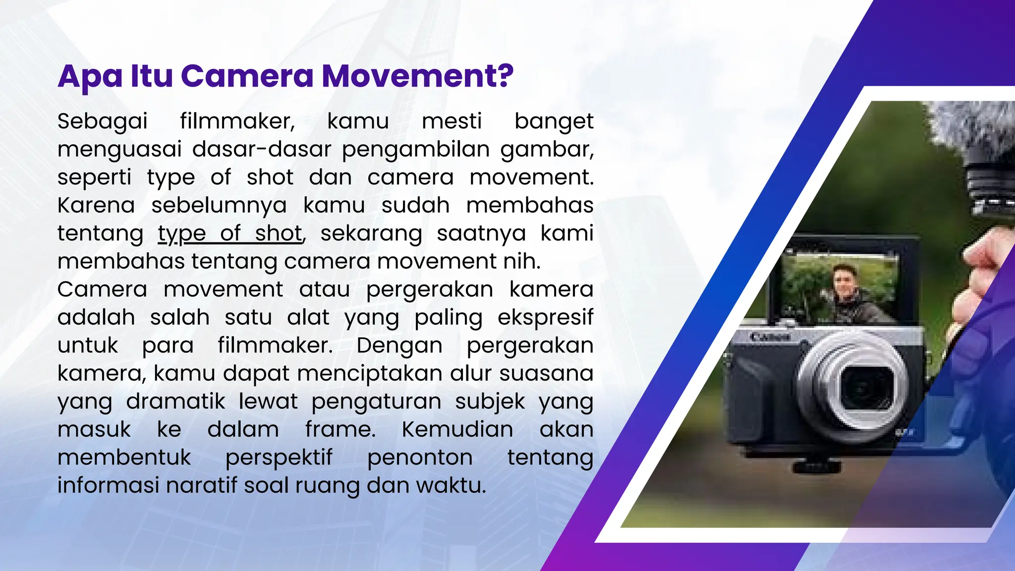 Jenis-Jenis Camera Movement, Skill Wajib untuk Dikuasai Filmmaker.pdf