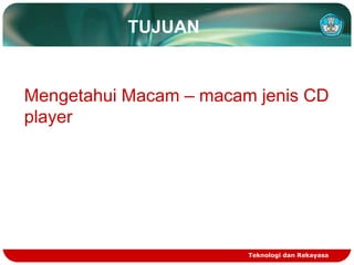 Jenis jenis cd player | PPTX