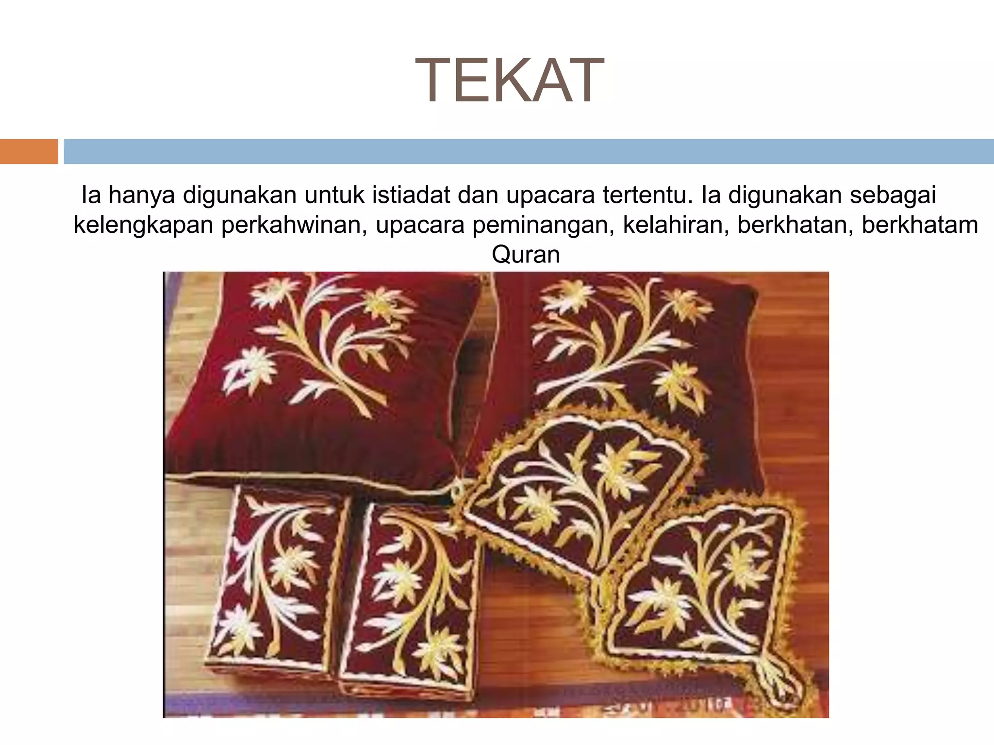 Jenis jenis dan fungsi kraf traditional | PPTX