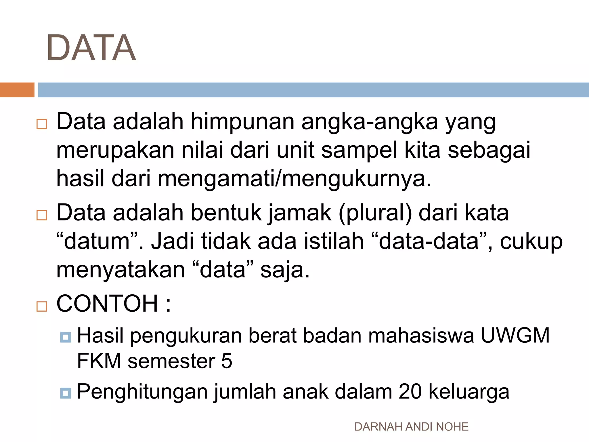 Jenis jenis data | PPT