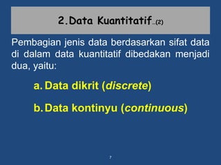 Jenis jenis data dan teknik pengumpulan data | PPTX
