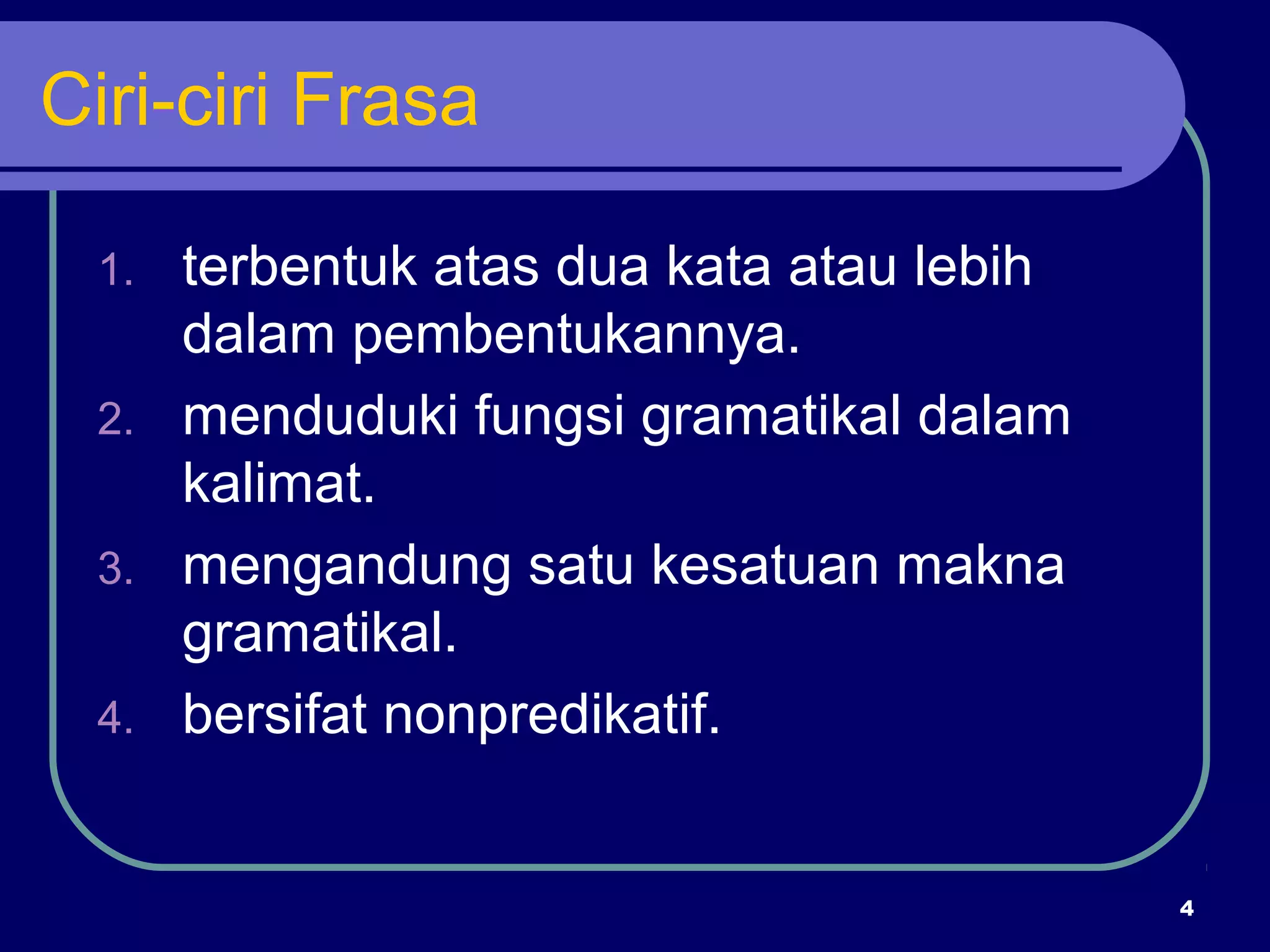 Jenis jenis frasa dalam bi revisi | PPT