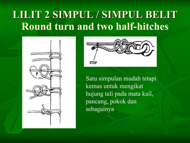 Jenis jenis ikatan (knots) | PPT