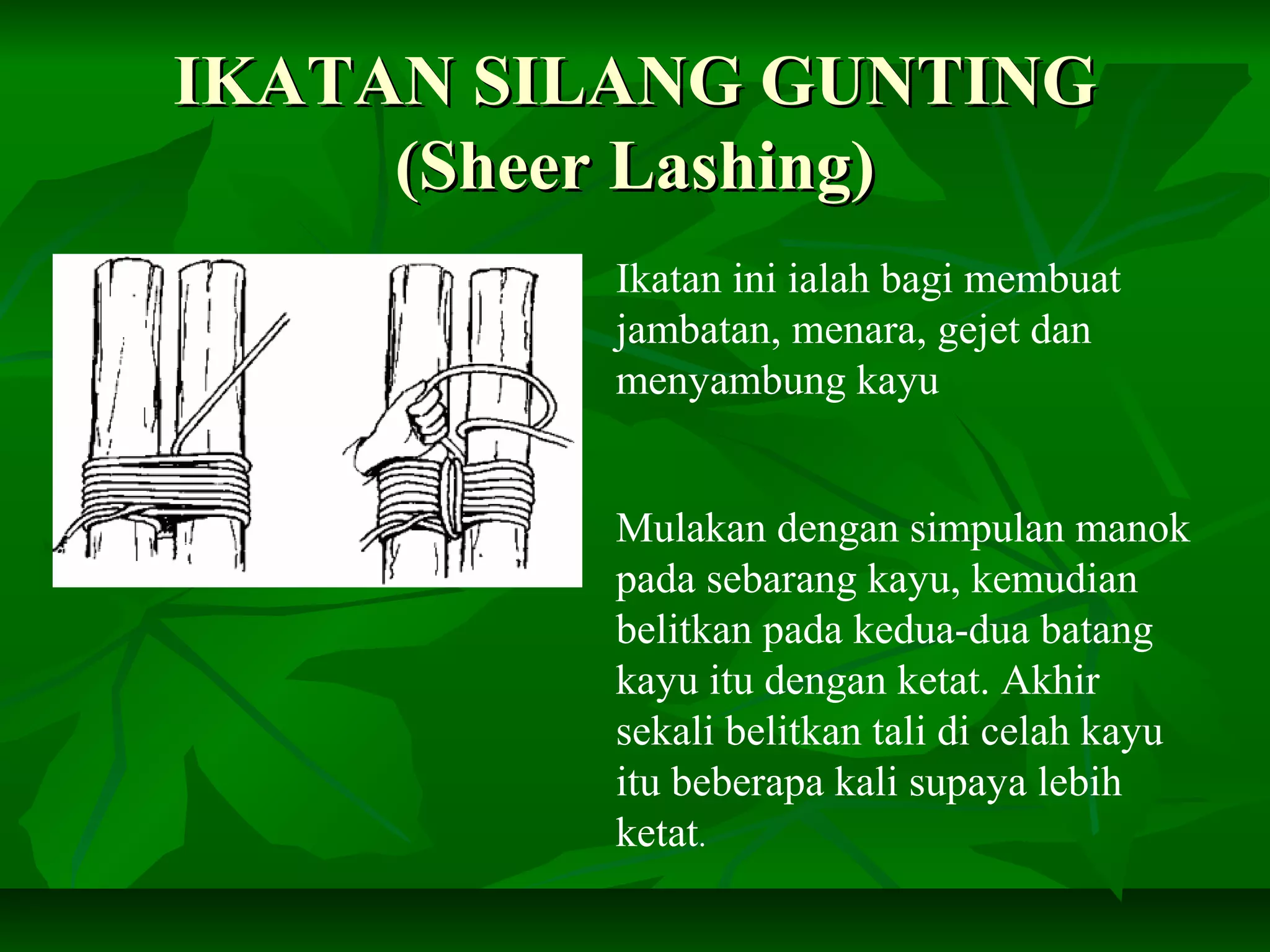 Jenis jenis ikatan (knots) | PPT