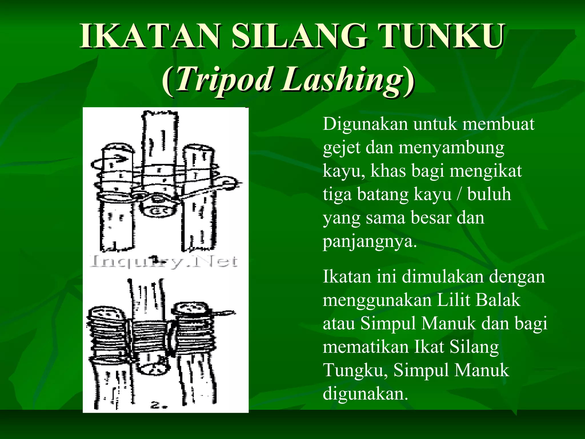Jenis jenis ikatan (knots) | PPT