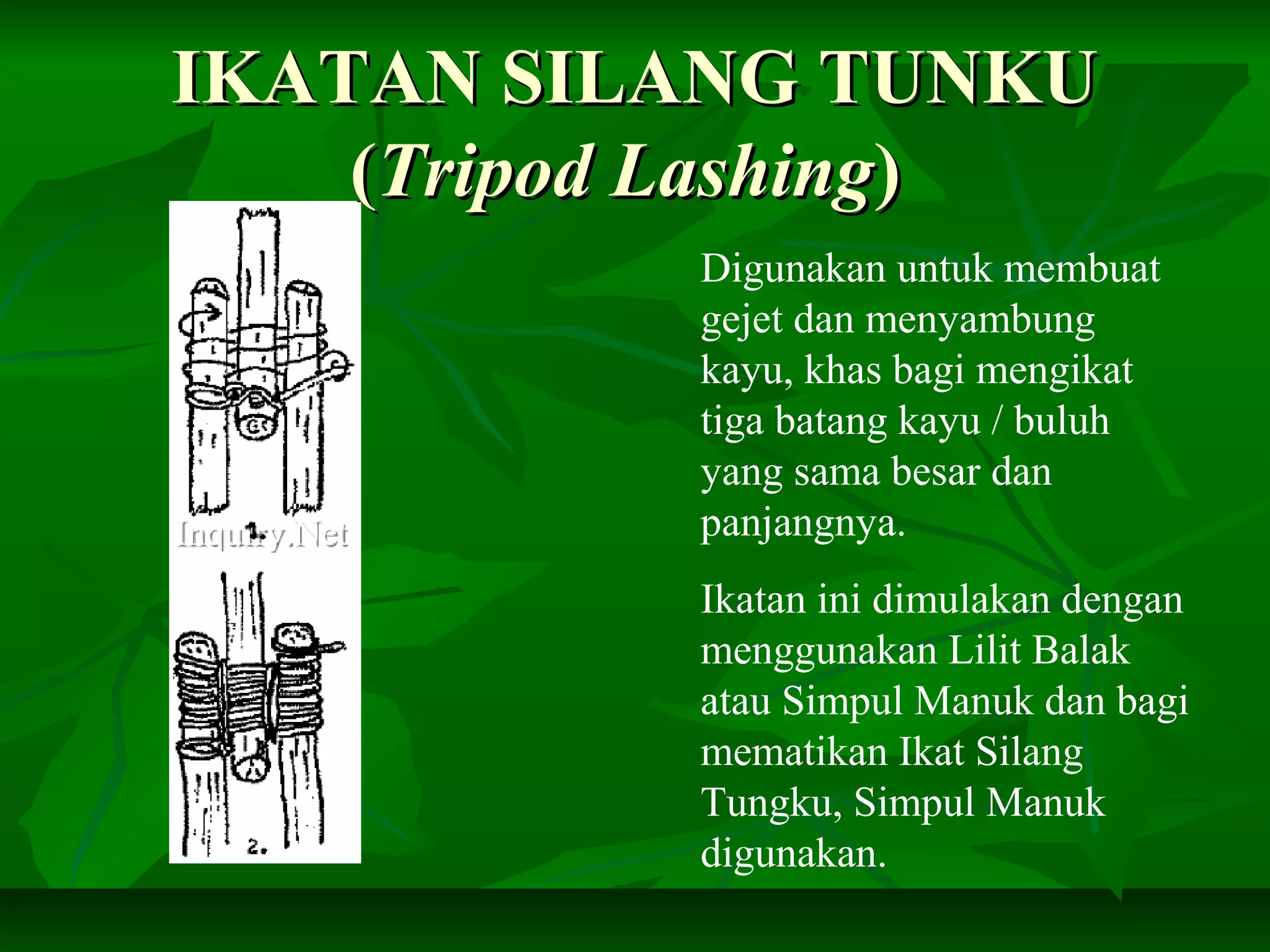 Jenis jenis ikatan (knots) | PPT