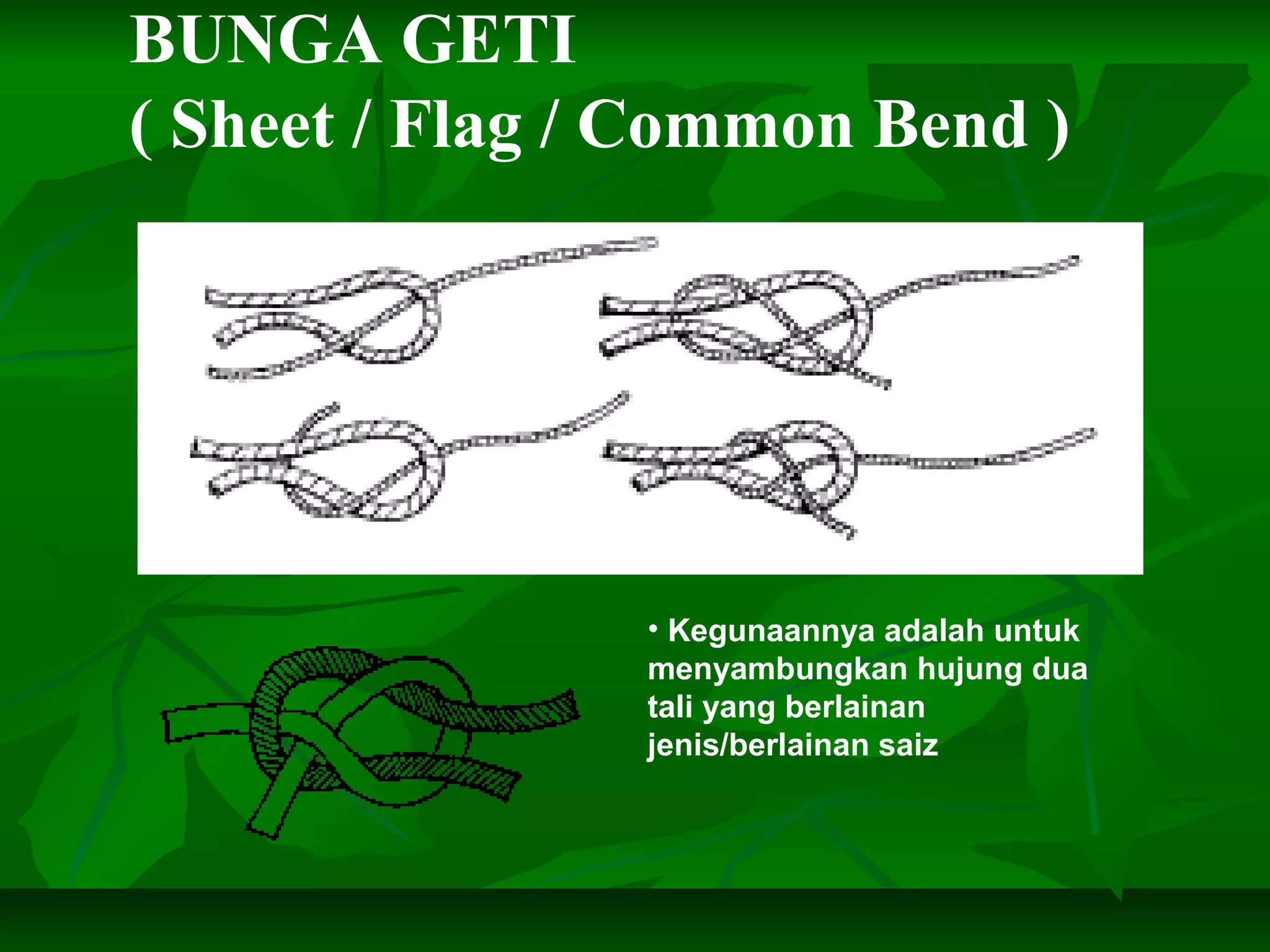 Jenis jenis ikatan (knots) | PPT