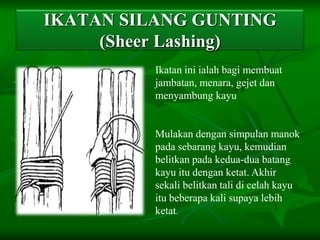 Jenis jenis ikatan (knots) | PPTX