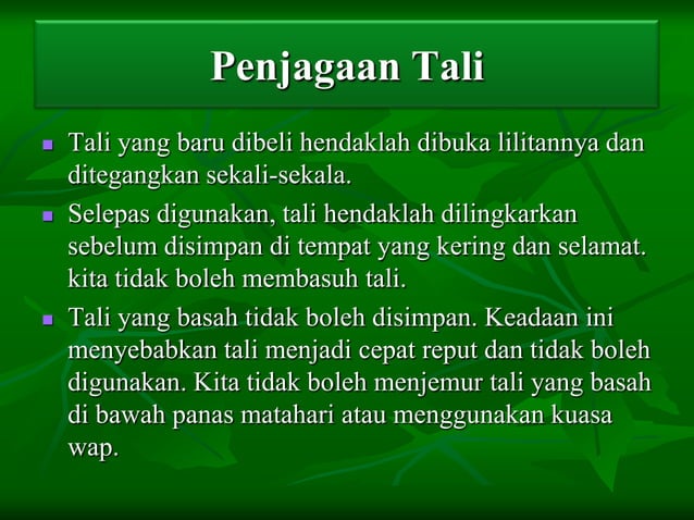 Jenis jenis ikatan (knots) | PPTX