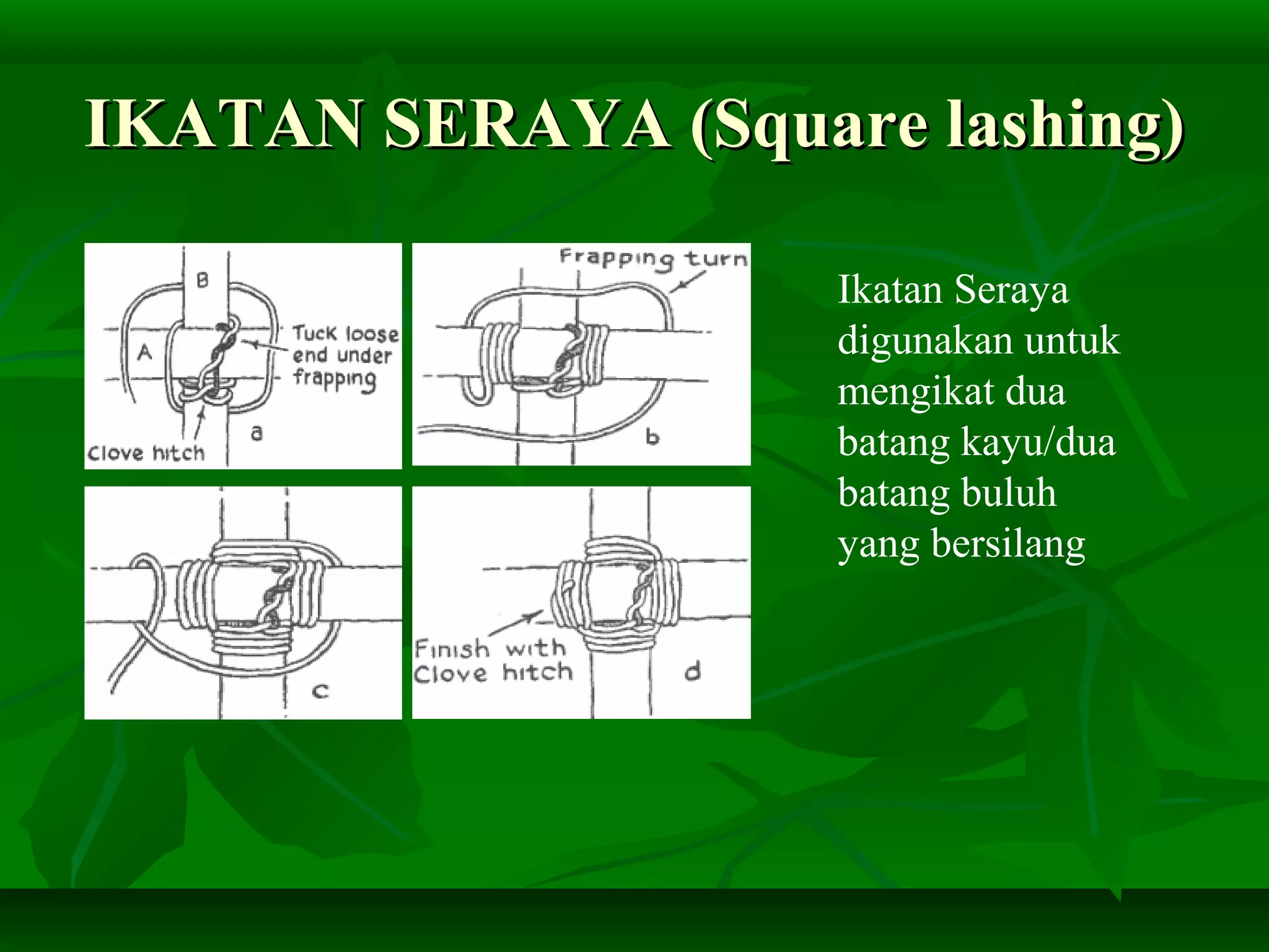 Jenis jenis ikatan (knots) | PPT