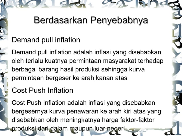 Jenis jenis inflasi | PPT