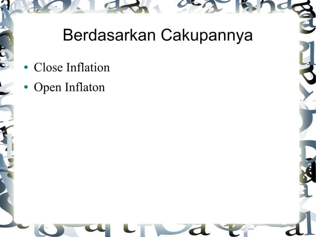Jenis jenis inflasi | PPT