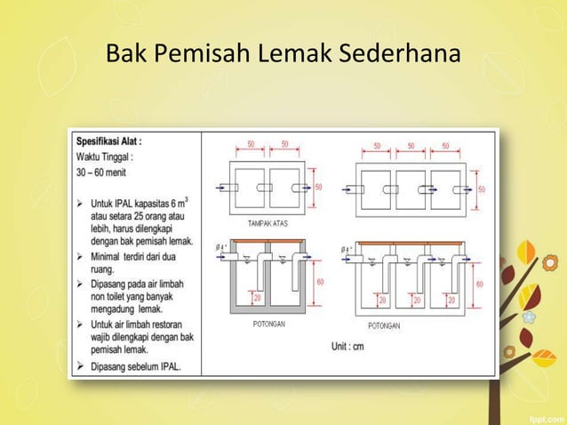Jenis jenis Instalasi Pengolahan Air Limbah Domestik (IPAL) | PDF