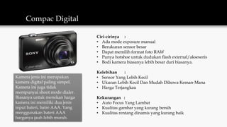 Presentasi Jenis jenis kamera | PPTX