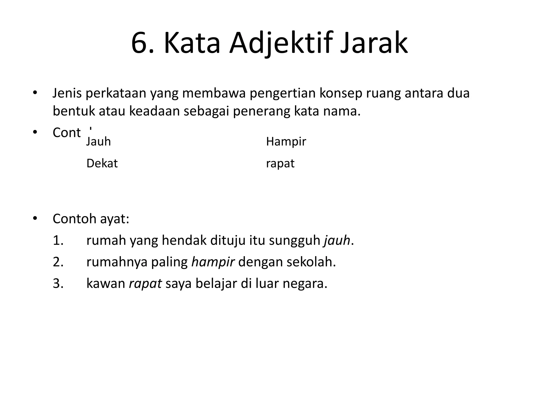 Jenis jenis kata adjektif | PPTX