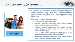 Jenis jenis konsumen dan perilaku konsumen | PDF