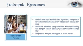 Jenis jenis konsumen dan perilaku konsumen | PPT