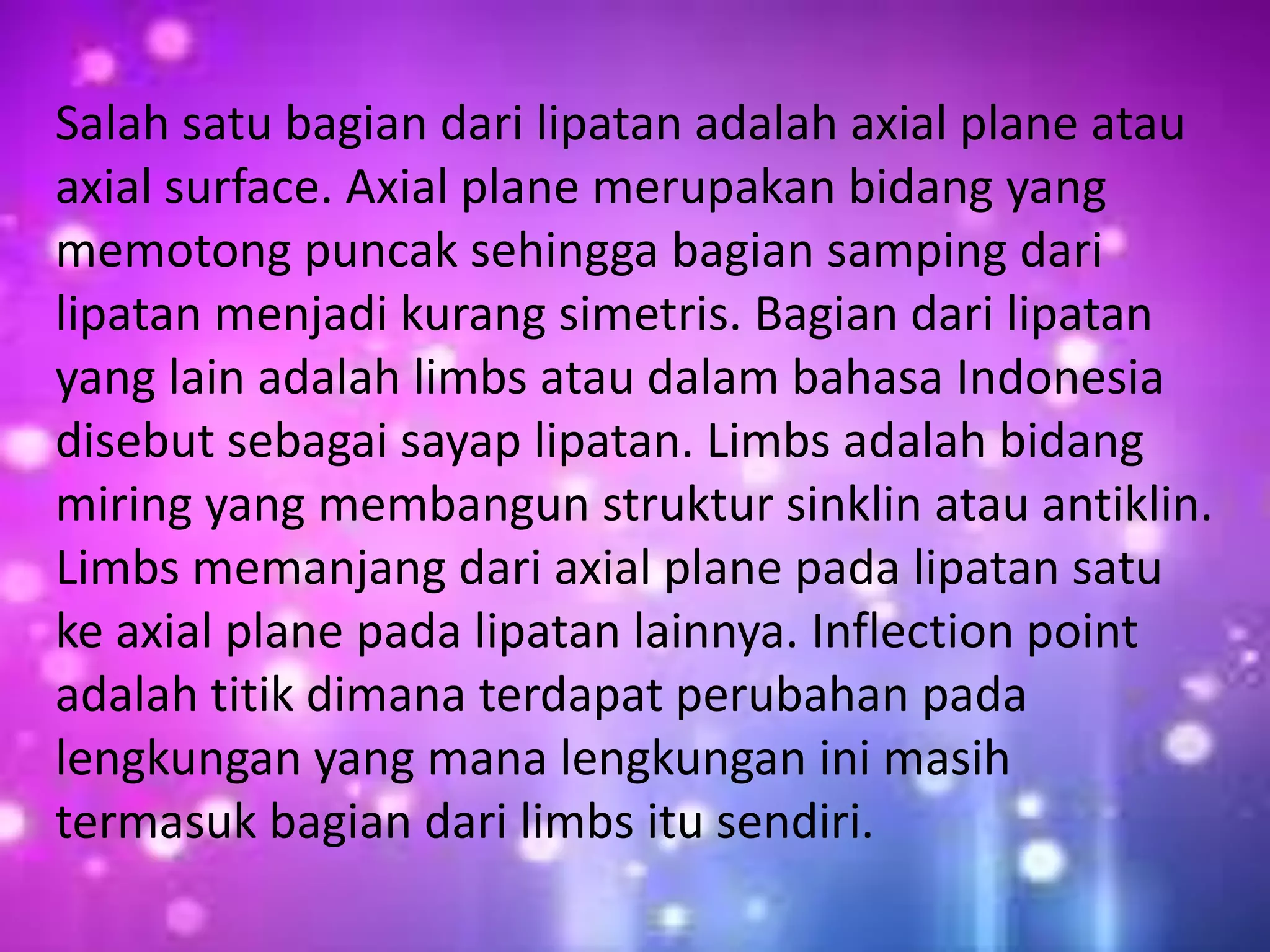 Geografi - Jenis jenis lipatan (SMA Kelas X) | PPTX