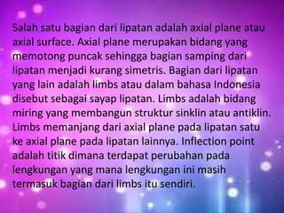 Geografi - Jenis jenis lipatan (SMA Kelas X) | PPTX