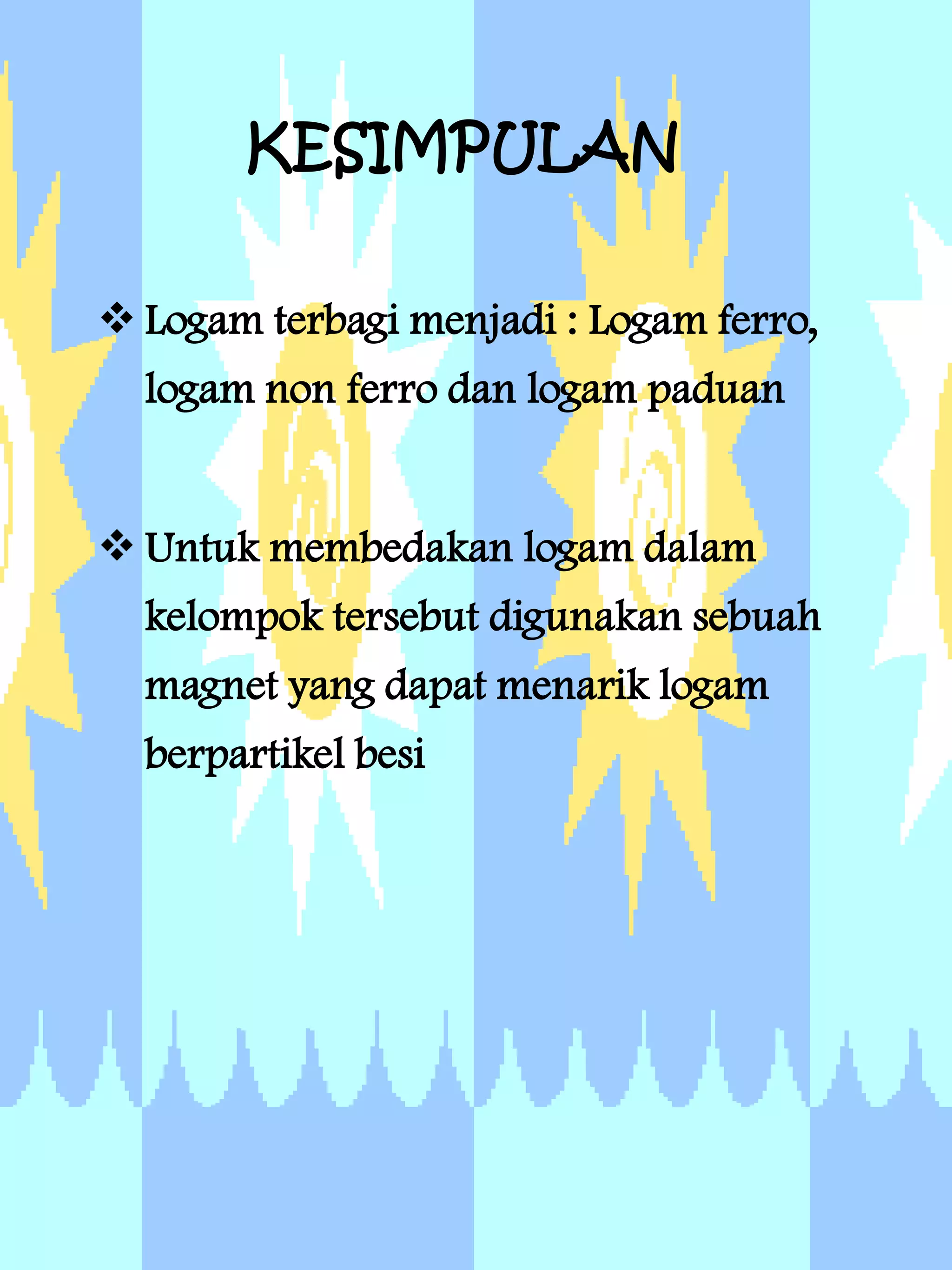 Jenis jenis logam | PPTX