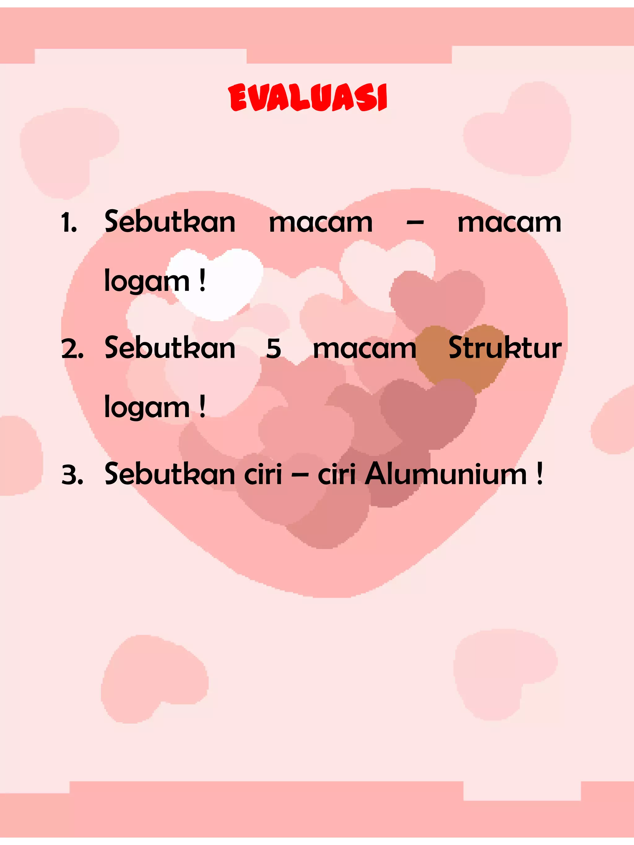 Jenis jenis logam | PPTX