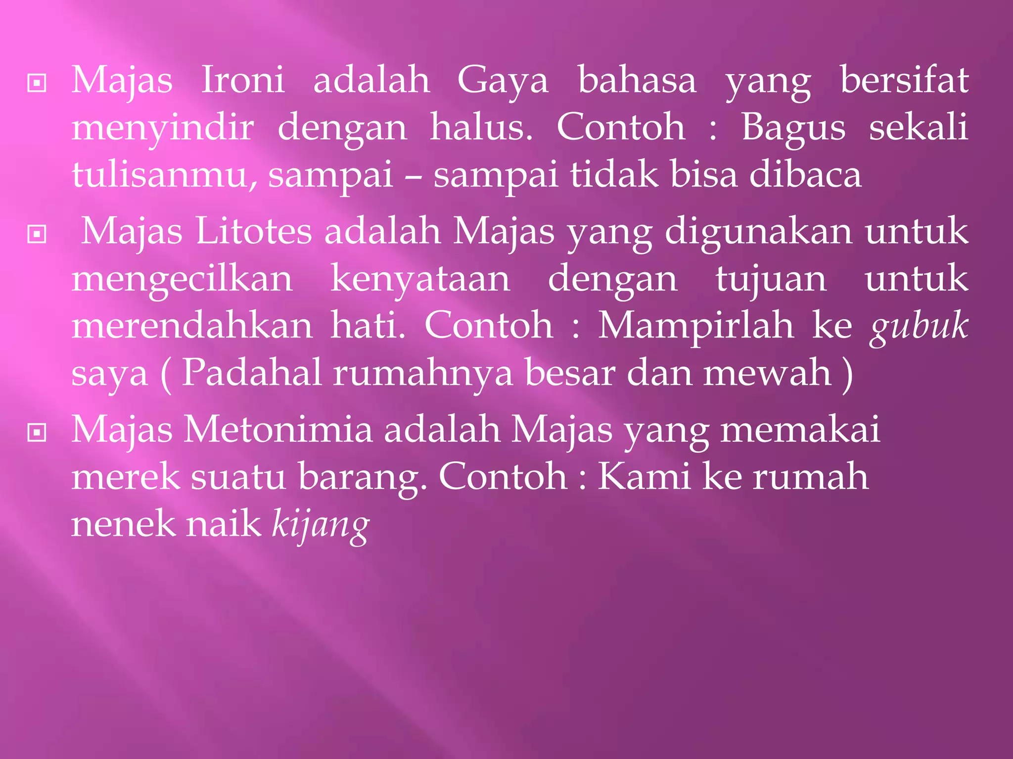 Jenis jenis Majas | PPTX
